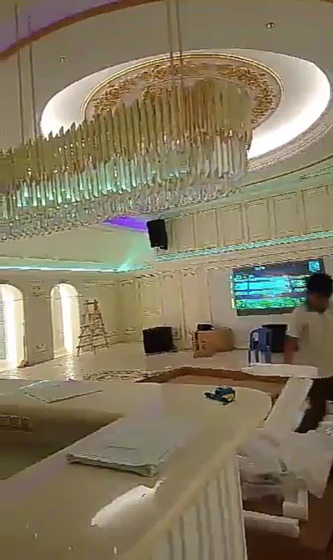 ការចាប់អំពូលព្យួរ នឹង LED in KTV room - TNAOT