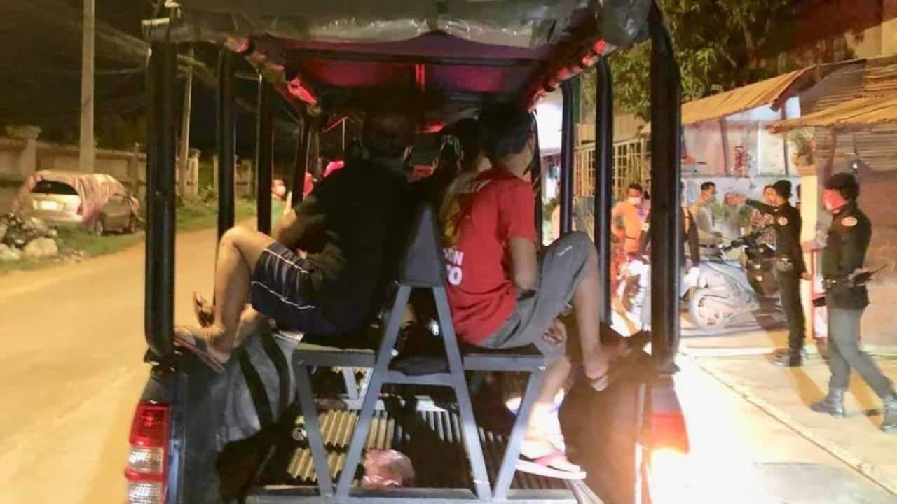 违反宵禁令公然聚众饮酒，金边8名男女被捕！ - TNAOT