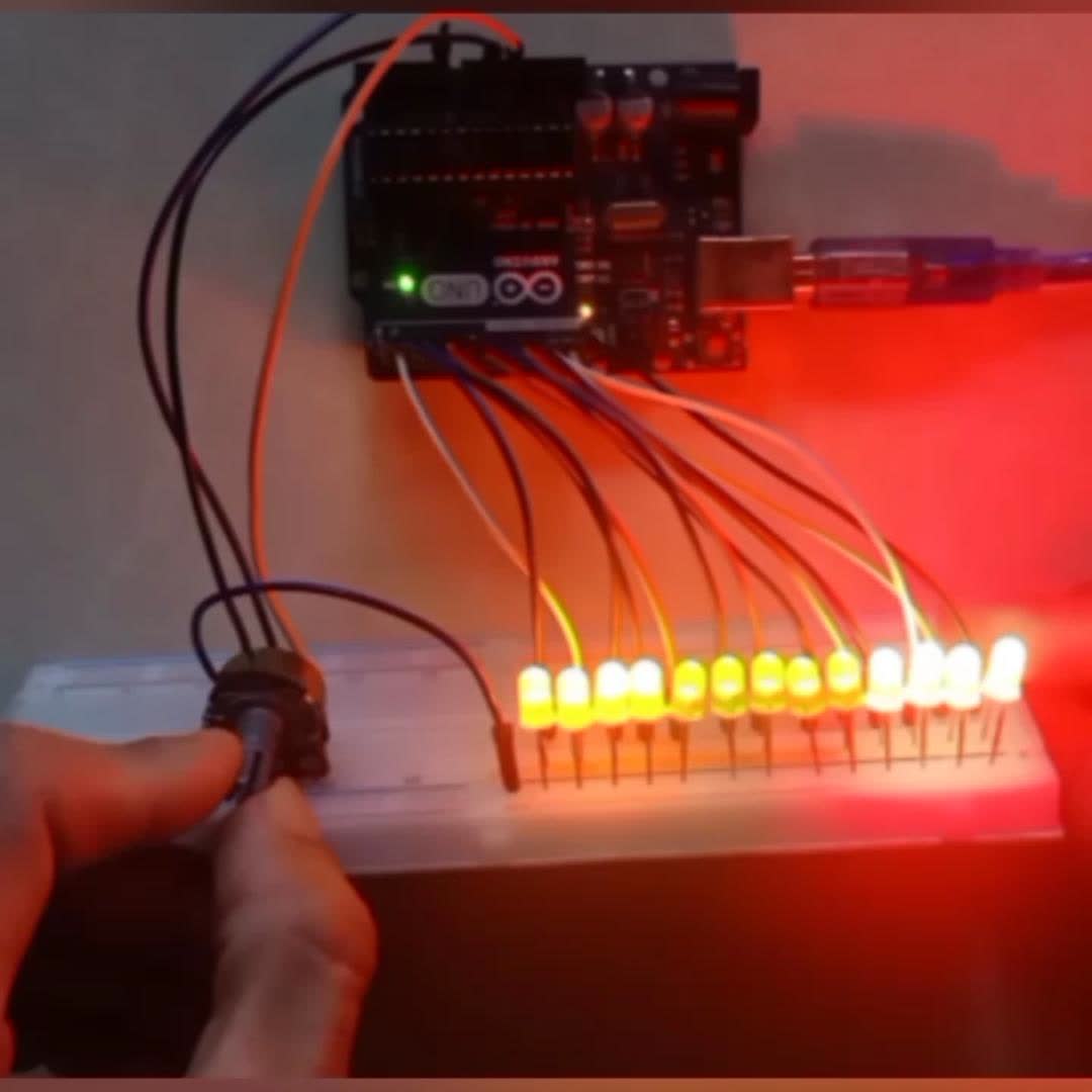 Potentiometer Control Led Arduino Tnaot